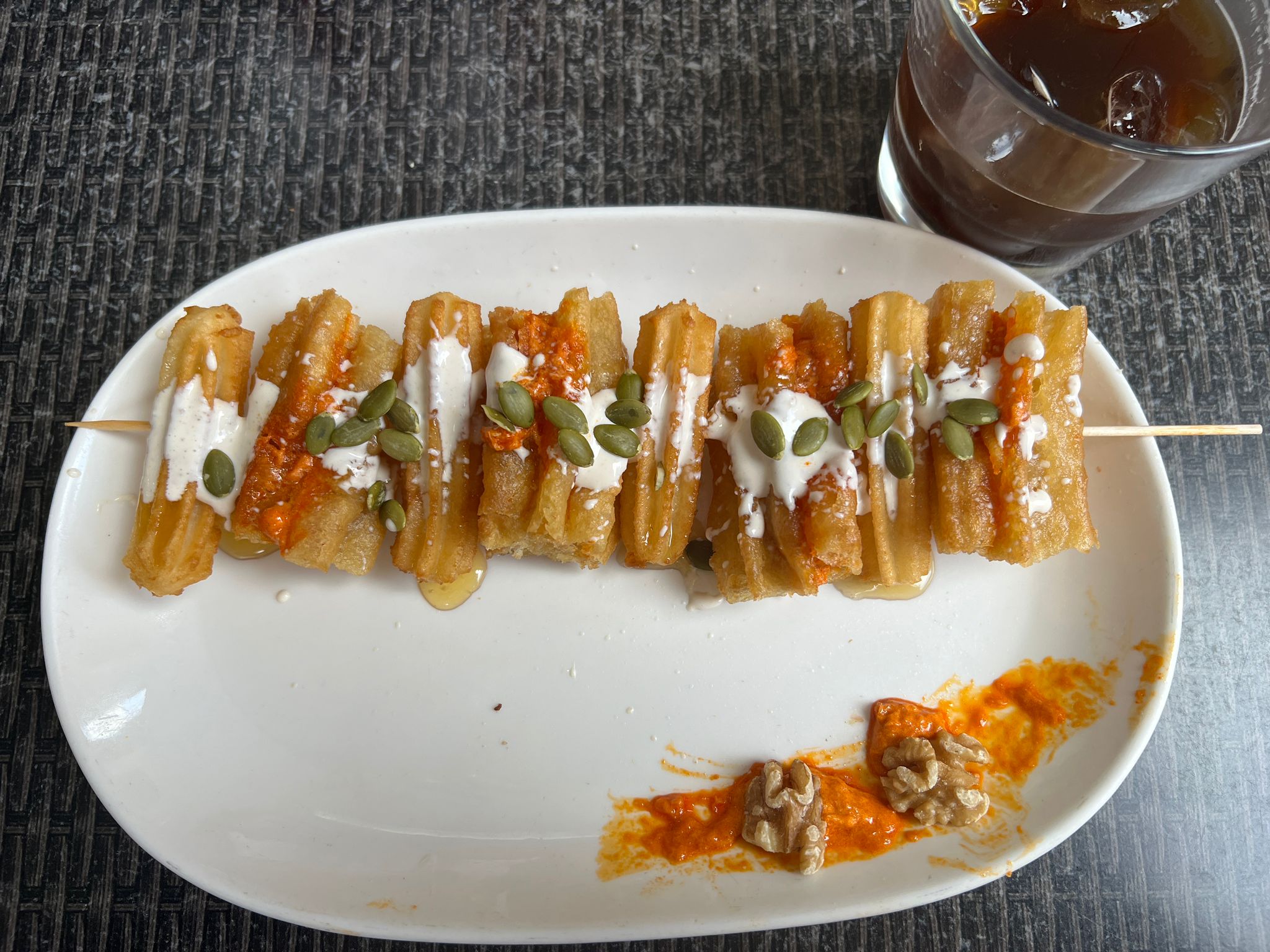 Brocheta de Churros en Cafetería Del Moral Churrería - Yo desayuno A ...