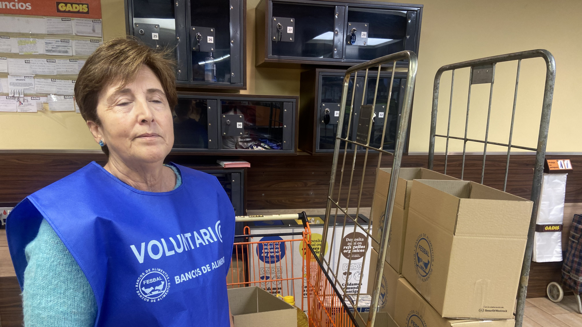 Isabel, voluntaria del Banco de Alimentos A Coruña: “Hay gente que ves que le cuesta y que viene ...